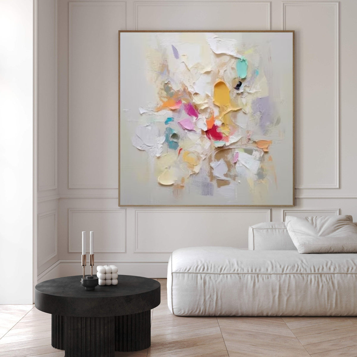 Large Modern Abstract Wall Art in Vivid Colors #AB037