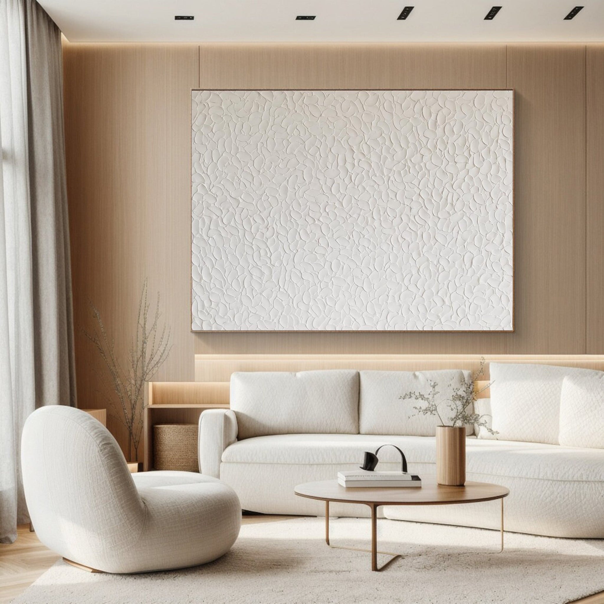 Geometric Patterned Textured Canvas Chic and Modern Art #MM042